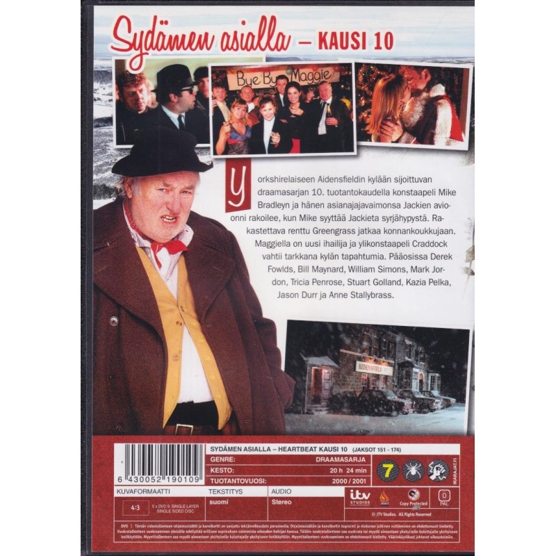 Sydämen asialla - Kausi 10 (Heartbeat - Season 10) (5 DVD)